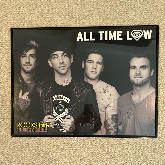Wall Decor | Signed All Time Low Large Poster | Poshmark